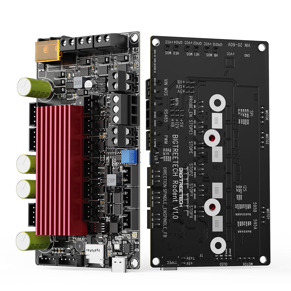 BIGTREETECH Rodent CNC Control Board – FluidNC Compatible, Supports PW ...