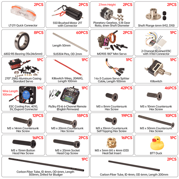 BTT (FUN)CTIONALS - DeathRacer Kit – Biqu Equipment