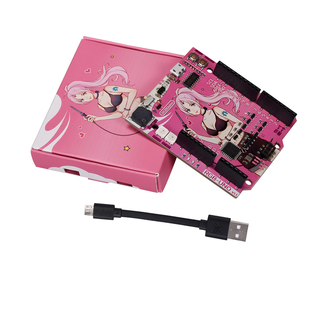 BIQU RGBDuino UNO V1.2 Jenny Greek Duck ATMEGA328P-AU Chip 16MHZ 5V De ...