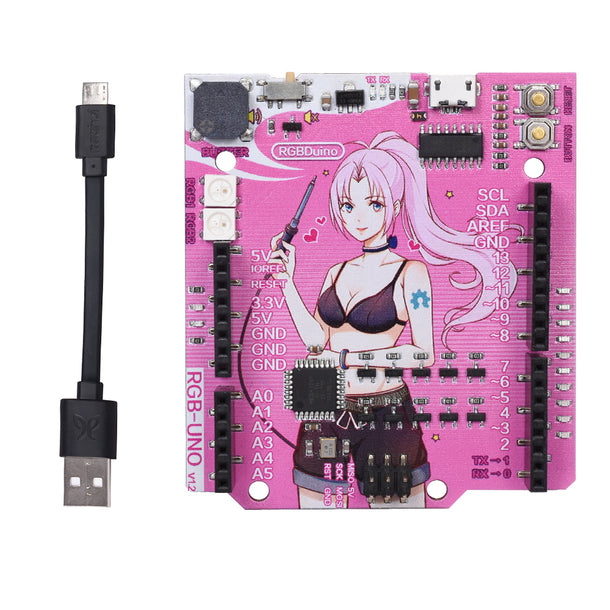 BIQU RGBDuino UNO V1.2 Jenny Greek Duck ATMEGA328P-AU Chip 16MHZ 5V De – Biqu Equipment