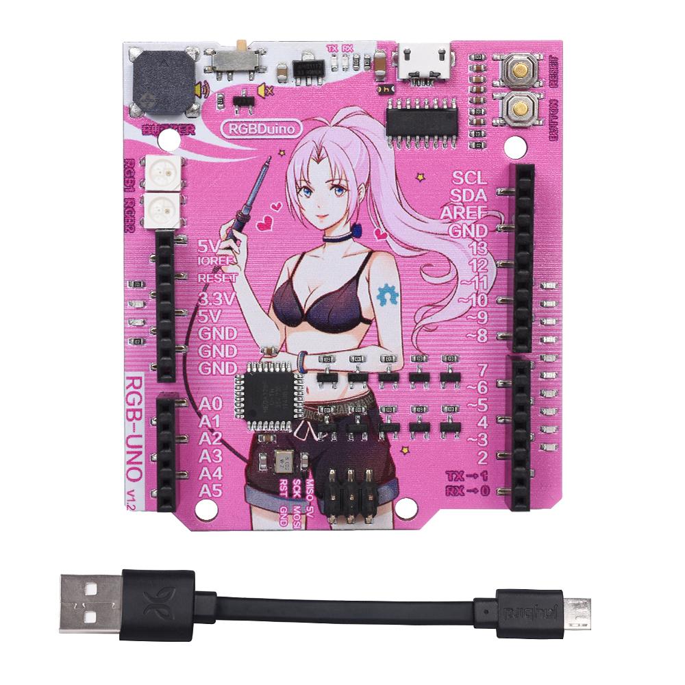 RGBDuino RGB Sheild V1.0 + RGBDuino UNO For Arduino UNO Arduino mega 2 – Biqu Equipment
