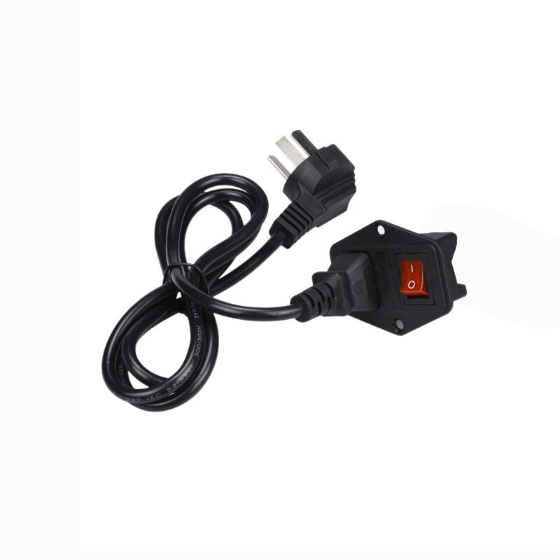 BIQU 15A 250V Rocker Switch Power Socket Inlet Module Plug 5A Fuse Swi ...